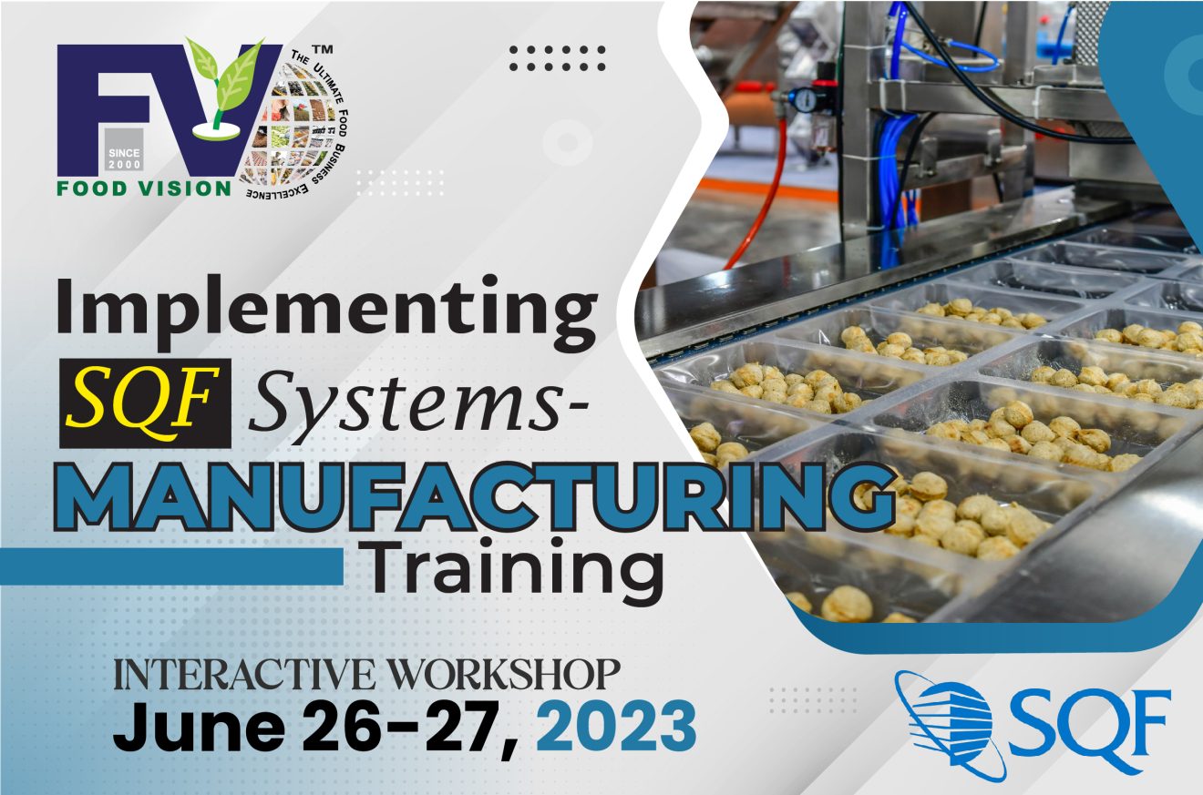 Implementing SQF Systems – Manufacturing (SQFI Approved Training) – Food Vision